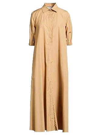Max Mara Solid Color Shirt Dress - Sand
