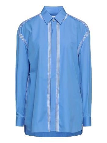 MAISON MARGIELA Solid Colour Woven Shirt - Blue