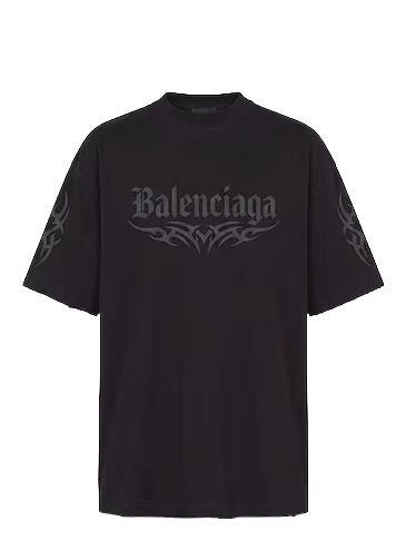 Balenciaga Logoprint Tshirt - Black