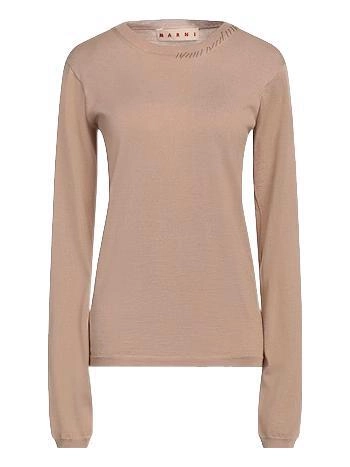 Marni Lightweight Knit Longsleeve Top - Camel