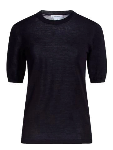 Max Mara Short-sleeved Knitted Sweater - Blue