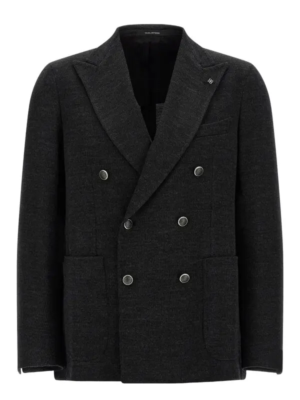 Tagliatore Double-breasted Blazer - Grey
