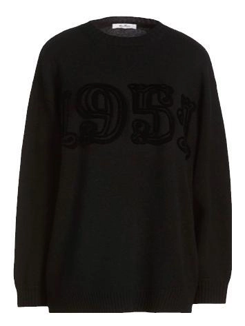 Max Mara Knitted Long-sleeved Top - Black
