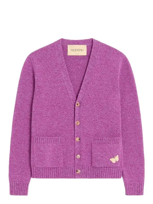 Valentino Garavani Mouliné Wool Cardigan - No