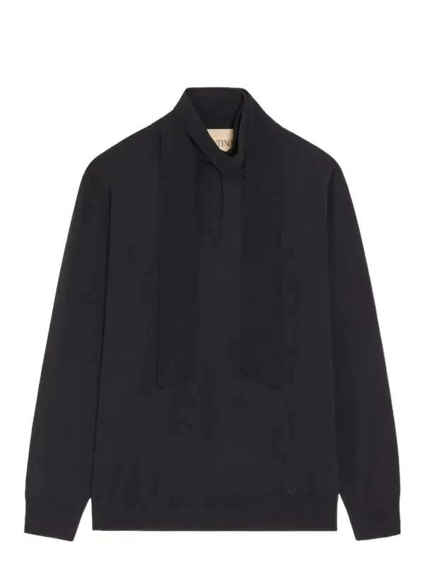 Valentino Garavani Long-sleeve Knit Top - Black