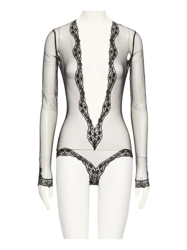 Valentino Garavani Long-sleeve Bodysuit - Black