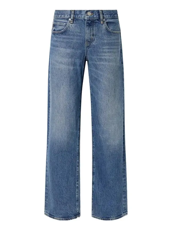 FRAME Low-rise Straight-leg Jeans - Blue