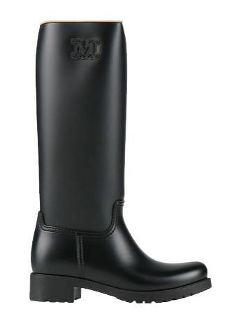 Max Mara Solid-color Rain Boots - Black