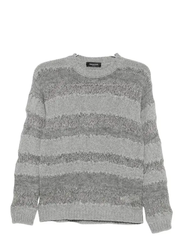 Fabiana Filippi Striped Cardigan - Grey