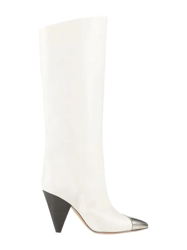 Isabel Marant Étoile Leather Cowboy Boots - White