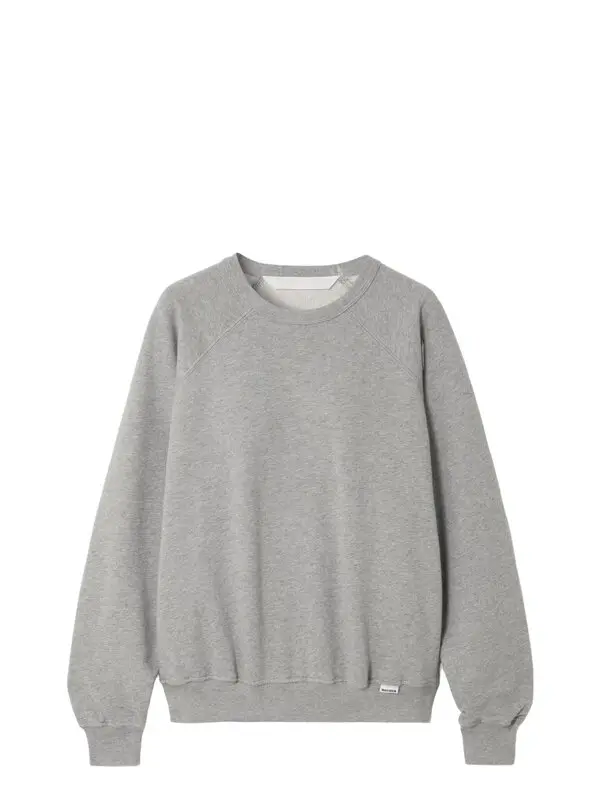 MOTHER Concert Cotton-jersey Sweatshirt - Gray