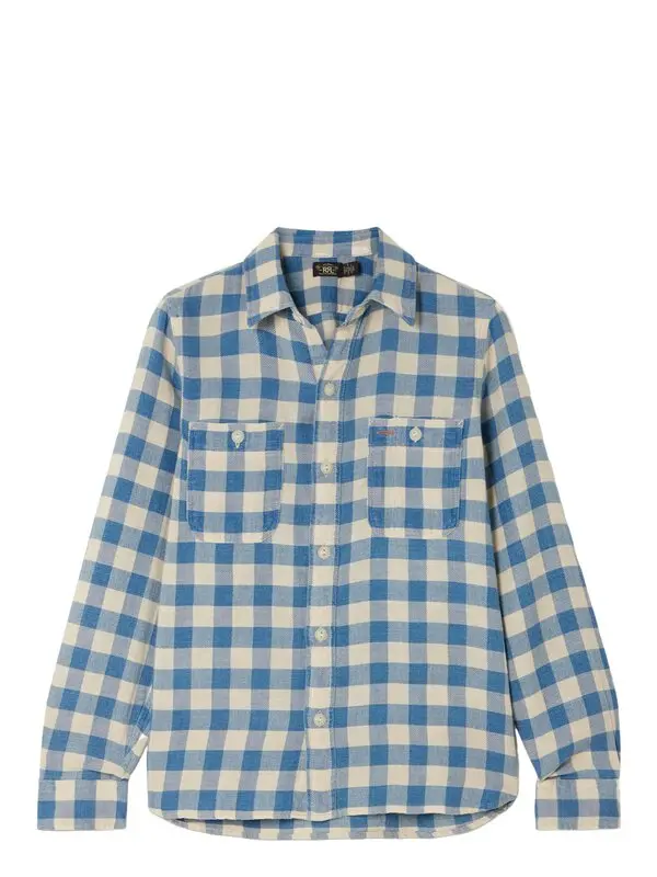 Ralph Lauren Cotton And Linen-blend Shirt - Blue