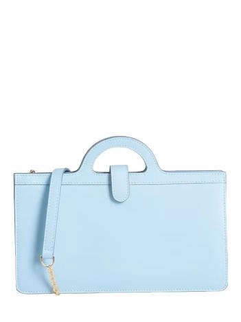 Marni Solid Color Leather Handbag - Blue