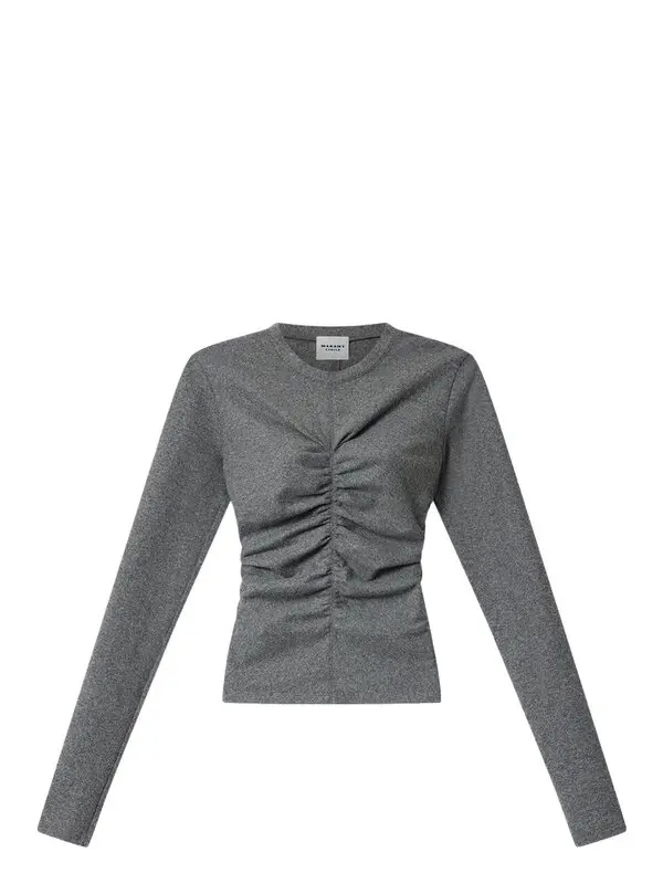 Isabel Marant Étoile Ruched Long-sleeve Top - Grey