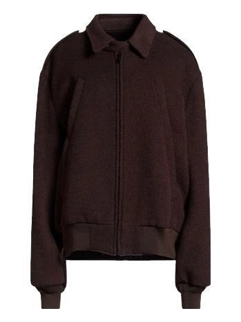 MAISON MARGIELA Simple Wool Jacket - Dark Brown