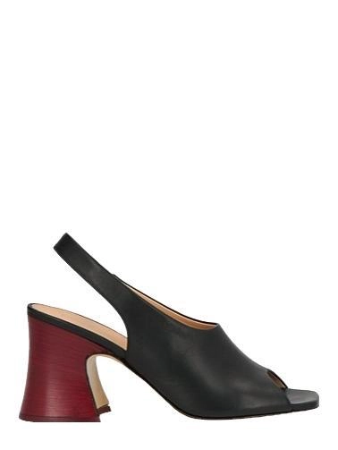 Chloé Two-color Open-heeled Sandals - Black