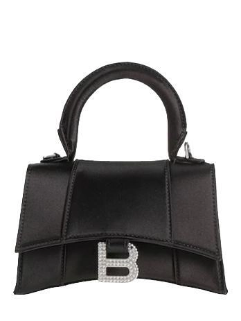 Balenciaga Satin Handbag - Black