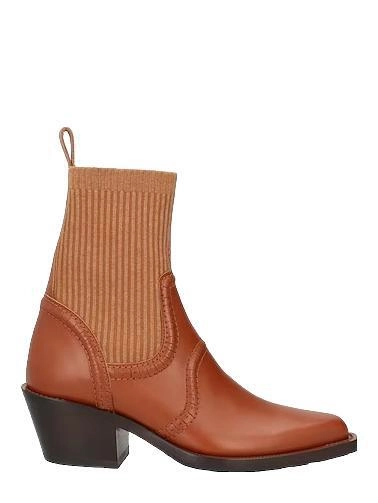 Chloé Minimalist Denim Ankle Boots - No