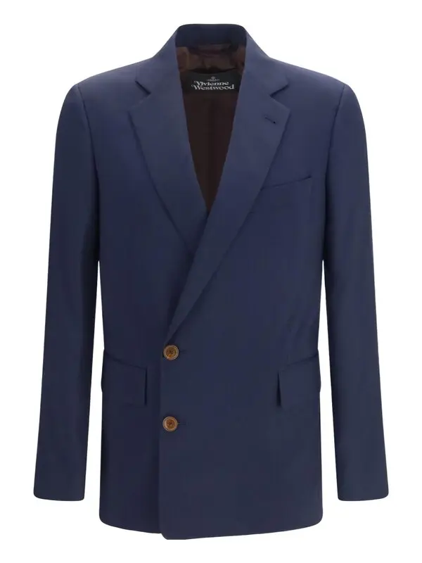 VIVIENNE WESTWOOD Single-breasted Blazer - Navy Blue