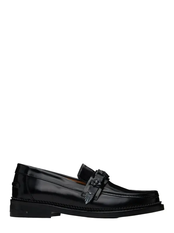 TOGA VIRILIS Round Toe Loafers - Black