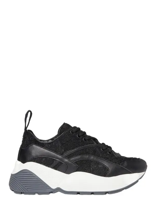 Stella McCartney Eclypse Flower Lace-up Sneakers - Black