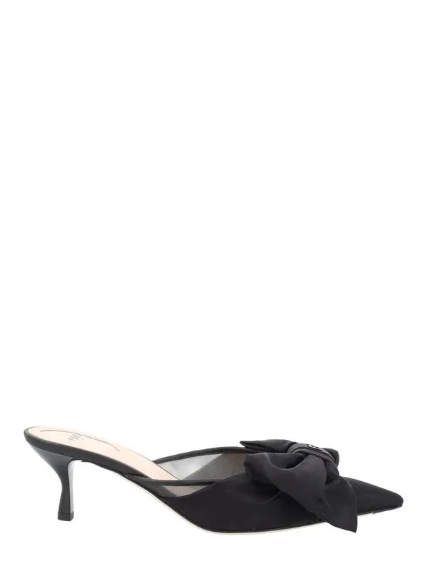 Fendi Colibrì Sabot Mules - Black