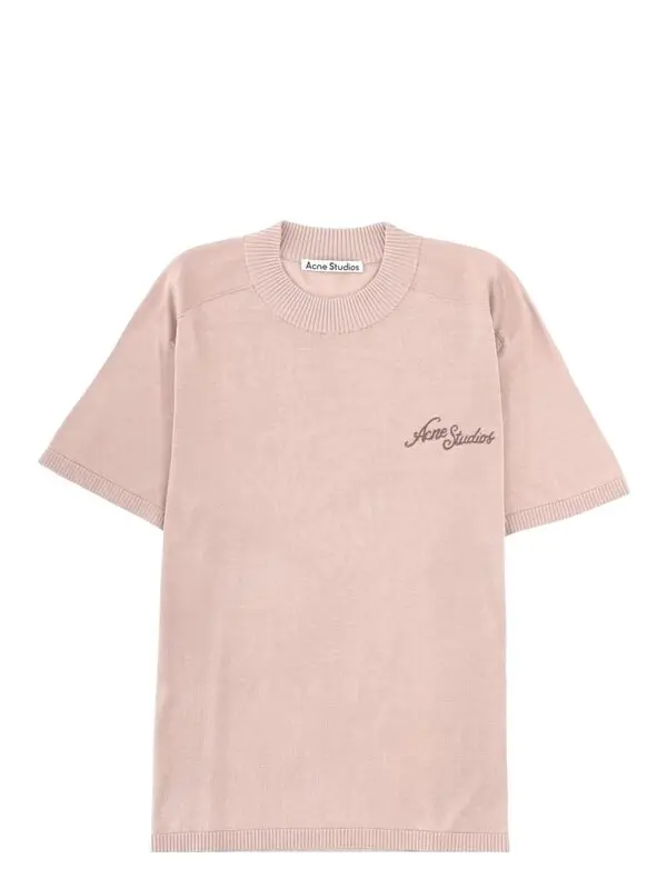 Acne Studios T-shirt With Logo - Pink