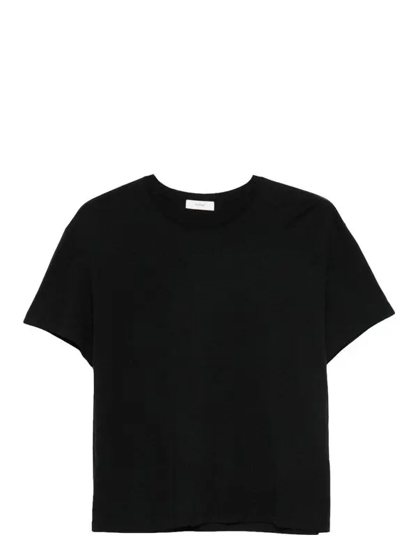 TOTEME Cotton Blend T-shirt - Black
