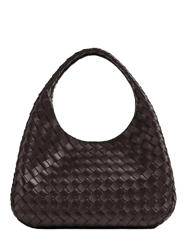 Bottega Veneta Leather Bell Bag - Brown