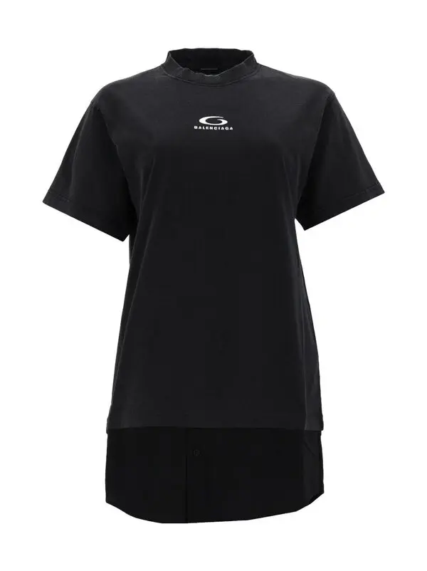 Balenciaga Hybrid Shirt Dress - Black