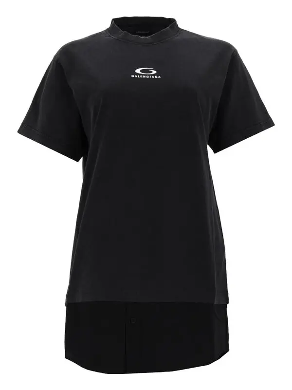 Balenciaga Hybrid Shirt Dress - Black