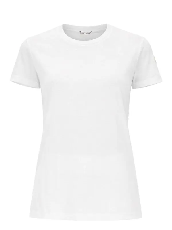 Moncler Cotton T-shirt With Logo - White