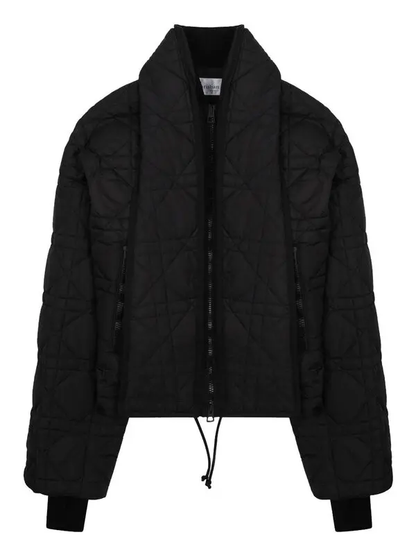 Dior Quilted Jacket With Scarf - Black