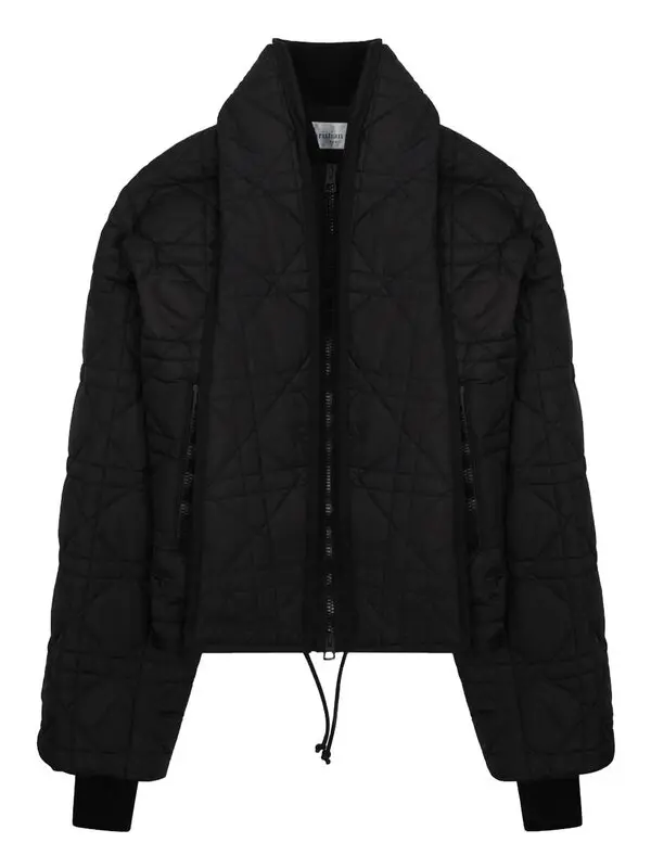 Dior Quilted Jacket With Scarf - Black