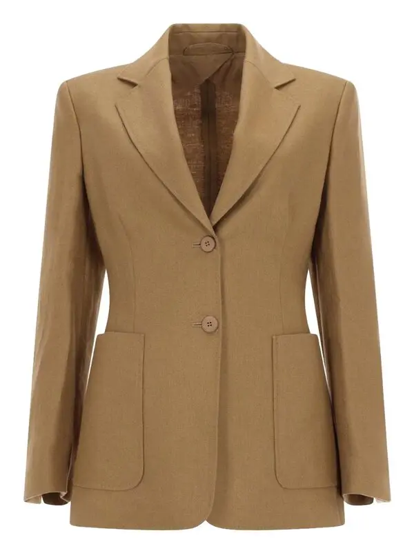 Max Mara Linen Blazer - Brown