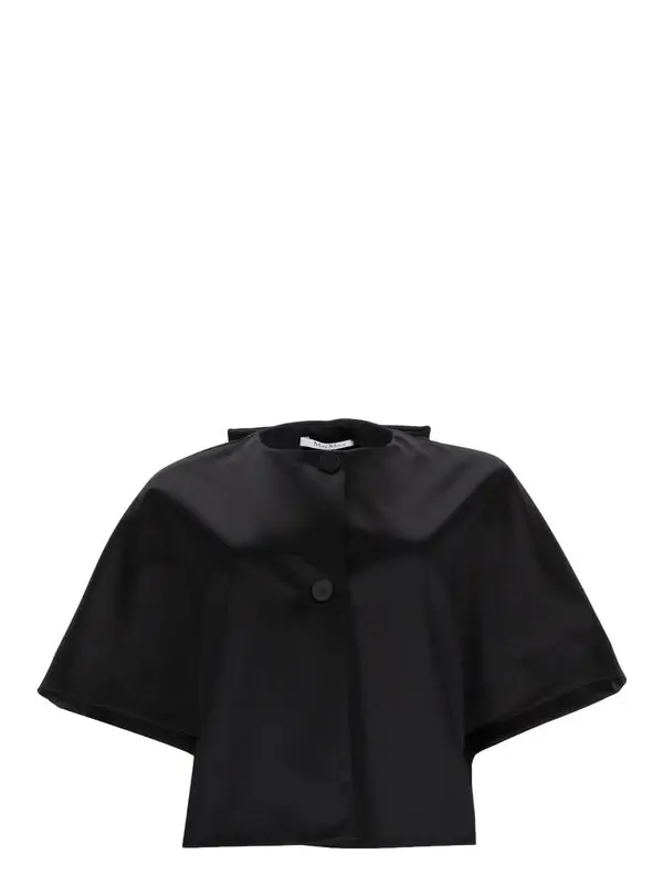 Max Mara Omelia Satin Cape - Black