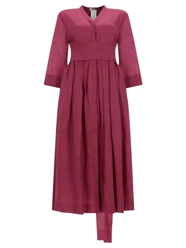 Max Mara Camilla Midi Dress - Red