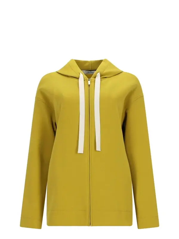 Max Mara Felpa Doria Zip Up Hoodie - Yellow