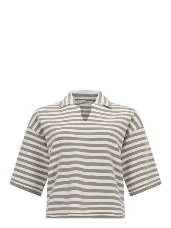 Max Mara Striped Viscose Top - Multicolor