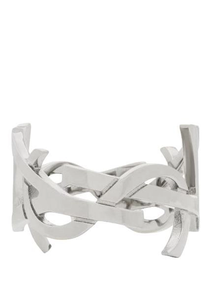 Saint Laurent Anello Cassandre - Silver