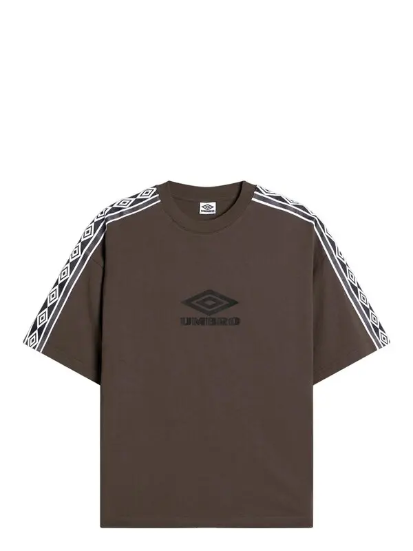UMBRO BY SLAM JAM Og Tape T-shirt Exclusive - Dark Brown