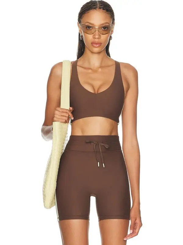 The Upside Daytona Jetta Racerback Bra - Brown