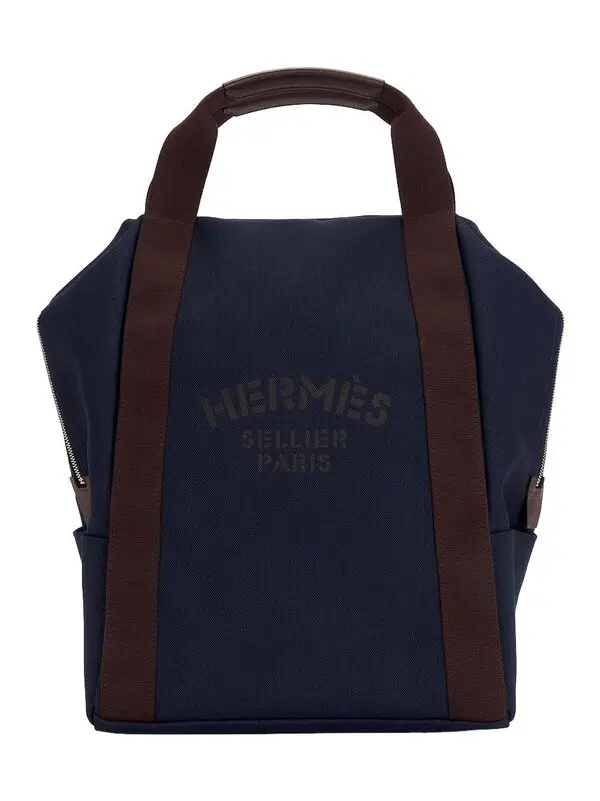 Hermès Sac De Pansage Groom Backpack In Navy - Blue