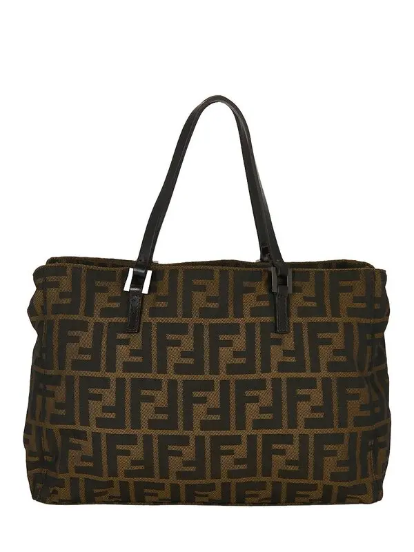 Fendi Zucca Mini Tote Bag - Brown