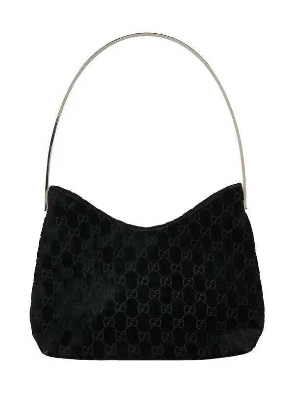 Gucci Suede Hobo Bag - Black