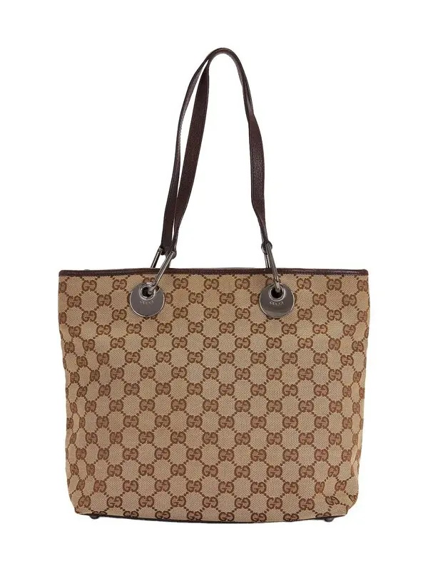 Gucci Eclipse Tote Bag In Brown - Black