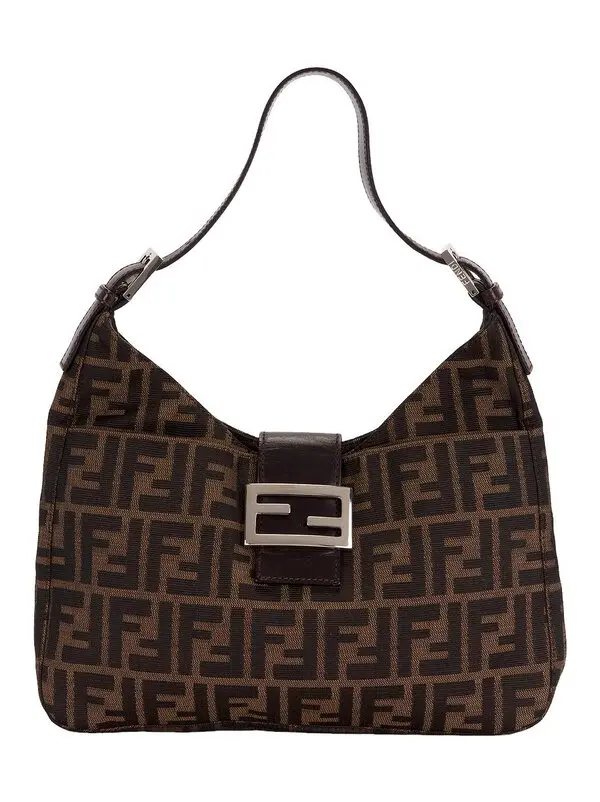 Fendi Zucca Shoulder Bag - Brown