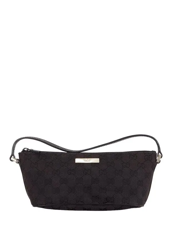 Gucci Gg Boat Pochette Shoulder Bag - Black