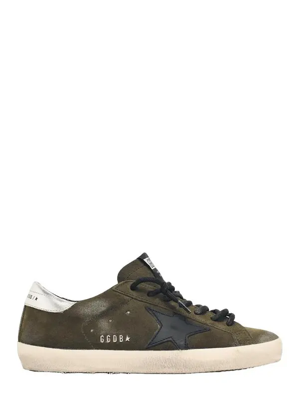 GOLDEN GOOSE Super Star Suede Sneakers - Green