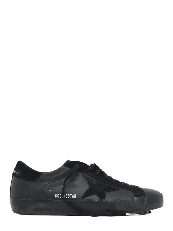 GOLDEN GOOSE Super Star Leather Sneakers - Black